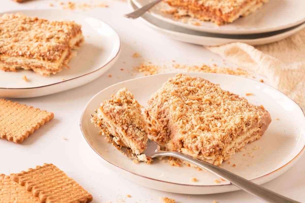 No Bake Biscoff Biscuit Cake | HIFI Bubble